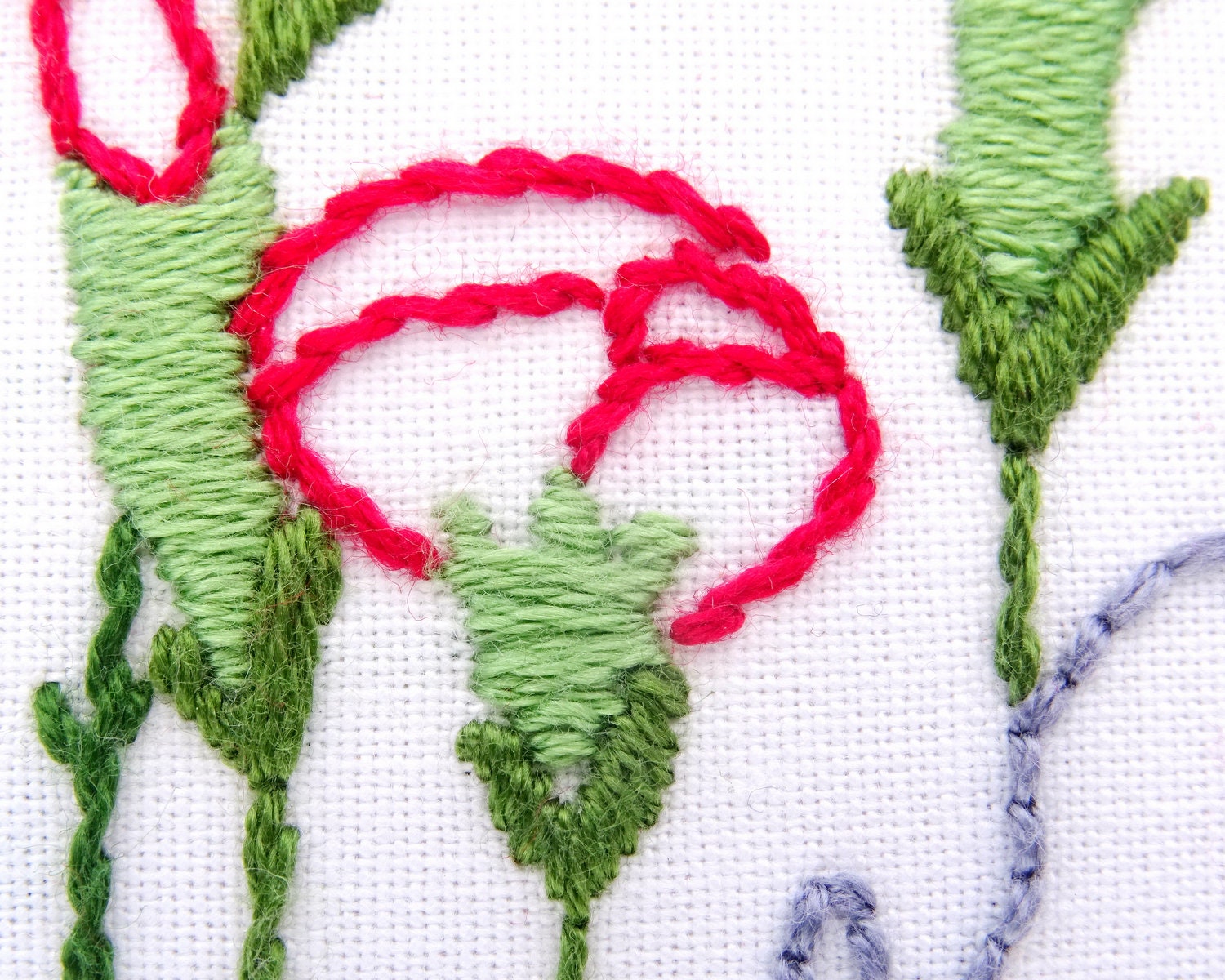 Carnation Flower Hand Embroidery Pattern Ohio Design PDF - Etsy