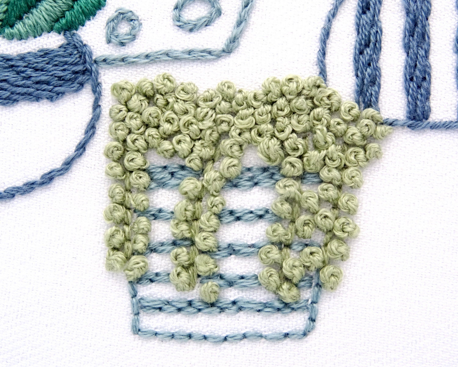 Desert Garden Houseplant Embroidery Pattern PDF With Jade, Aloe ...