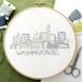Washington D.C Hand Embroidery Pattern, City Skyline PDF Design - Etsy