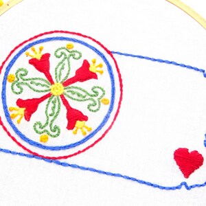 Pennsylvania Dutch Hand Embroidery Pattern PDF Download, Folk Art ...
