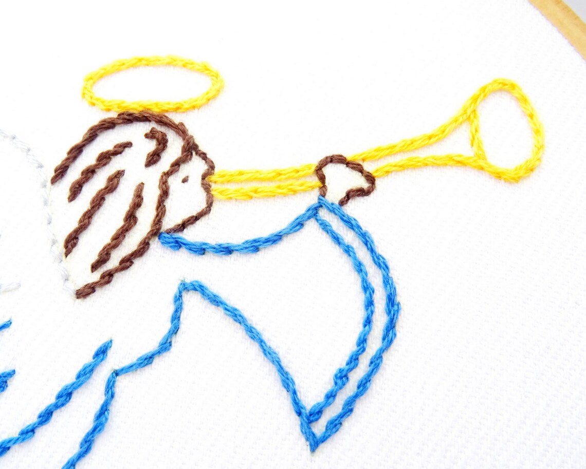 Nativity & Angel Christmas Hand Embroidery Patterns DIY - Etsy