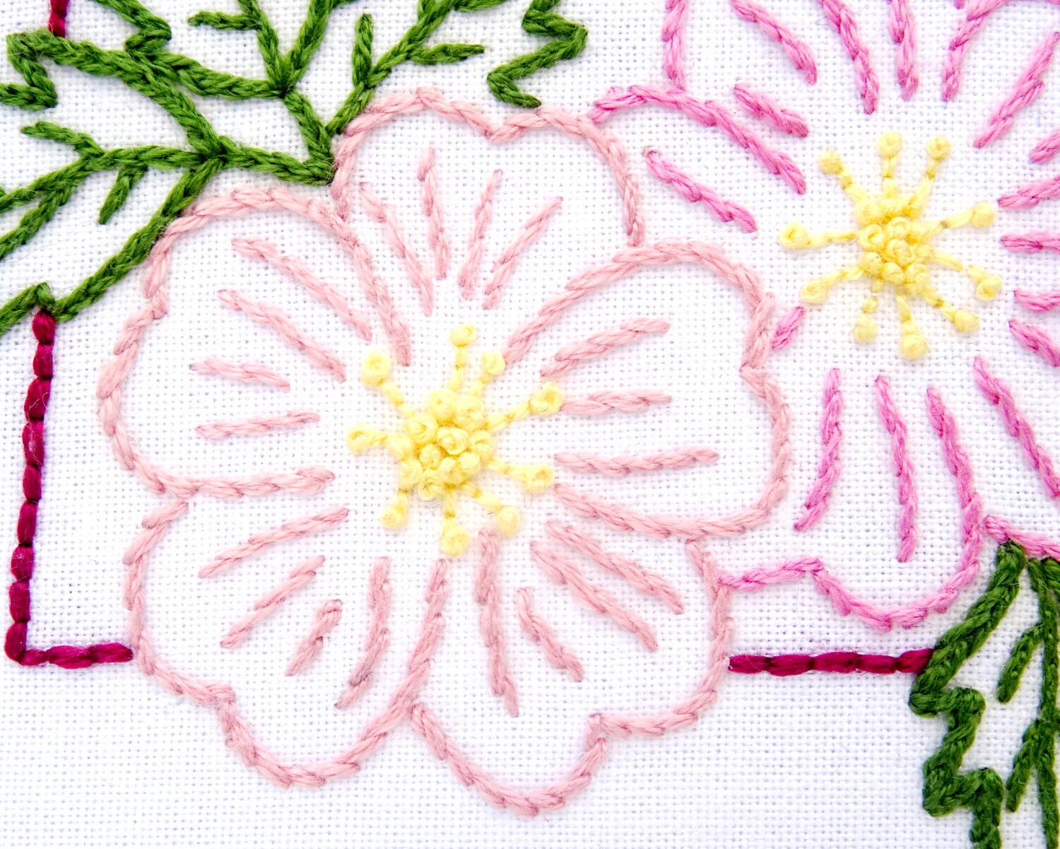 Wild Prairie Rose Hand Embroidery Pattern, North Dakota State Flower ...