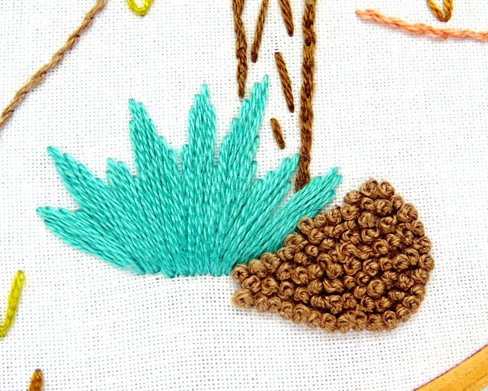 Joshua Tree National Park Hand Embroidery Pattern, California DIY Wall ...