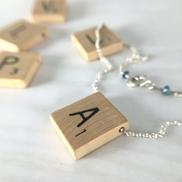 Scrabble Necklace - Etsy