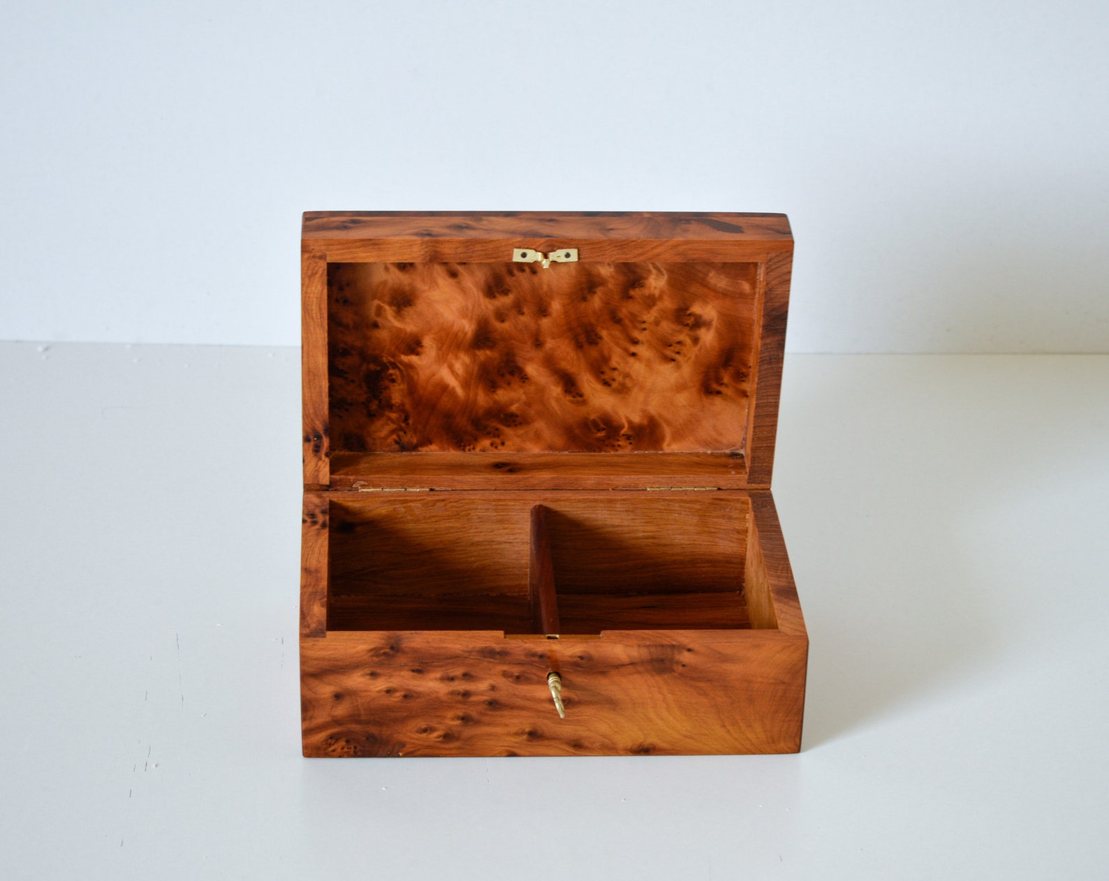 Handmade Thuya Wood Burl Jewelry Box Unique Lockable Wooden - Etsy