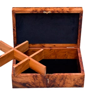 Keepsake Box Wood Burl Wooden Keepsake Box for Men Solid - Etsy