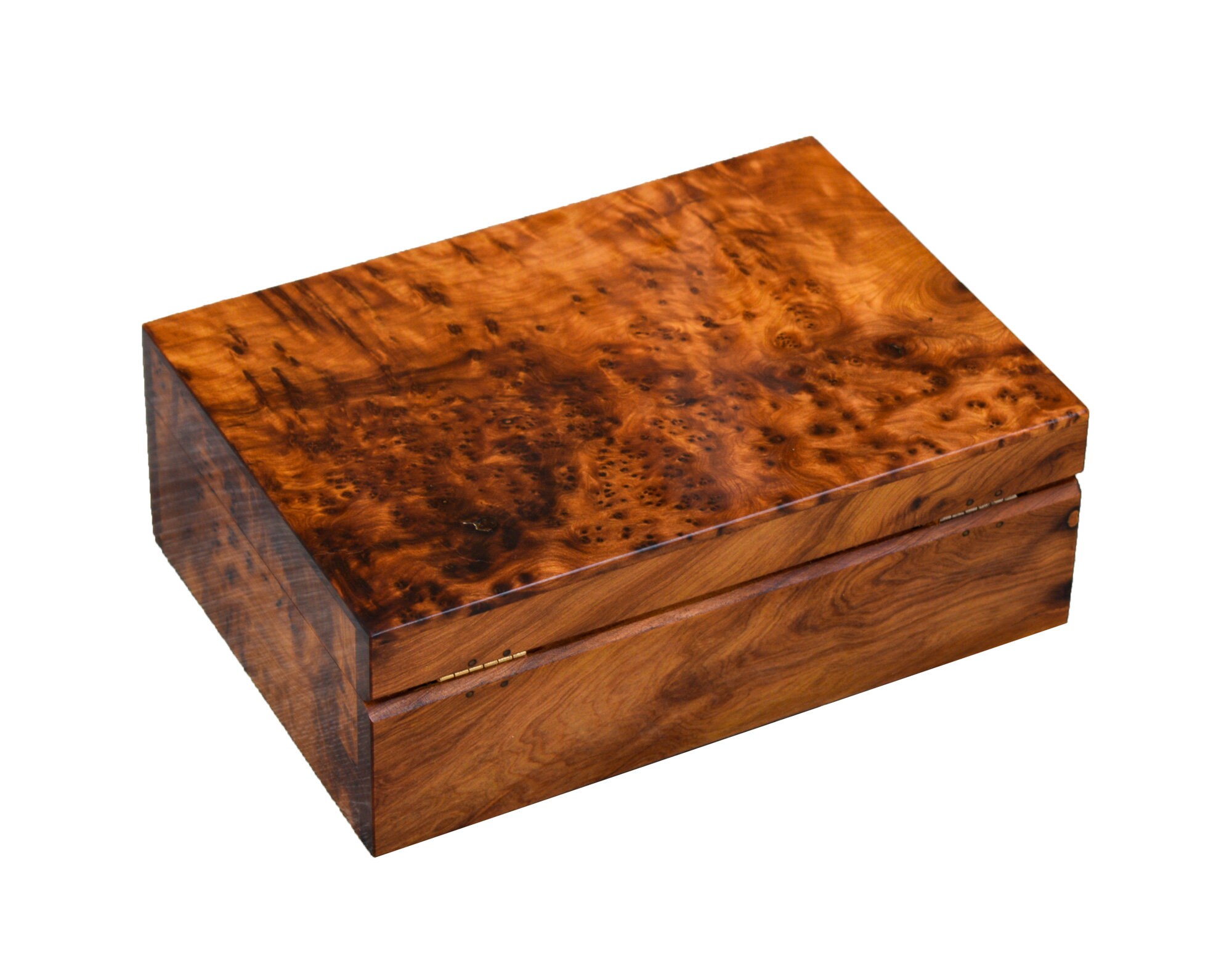 Keepsake box wood burl wooden keepsake box for men Solid | Etsy