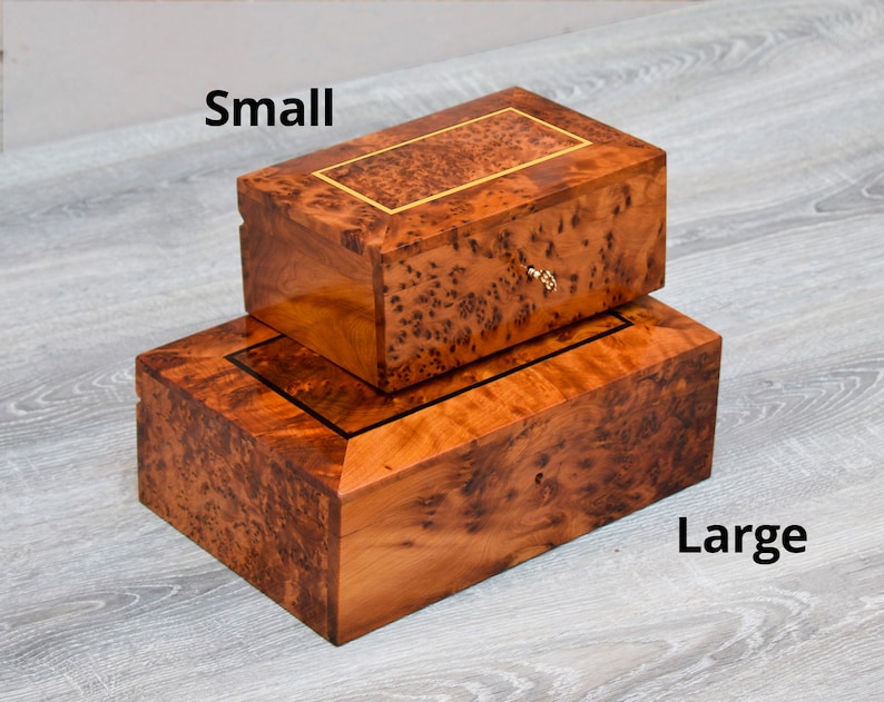 Keepsake Box Custom Engraved Wood Box Personalized Thuya - Etsy