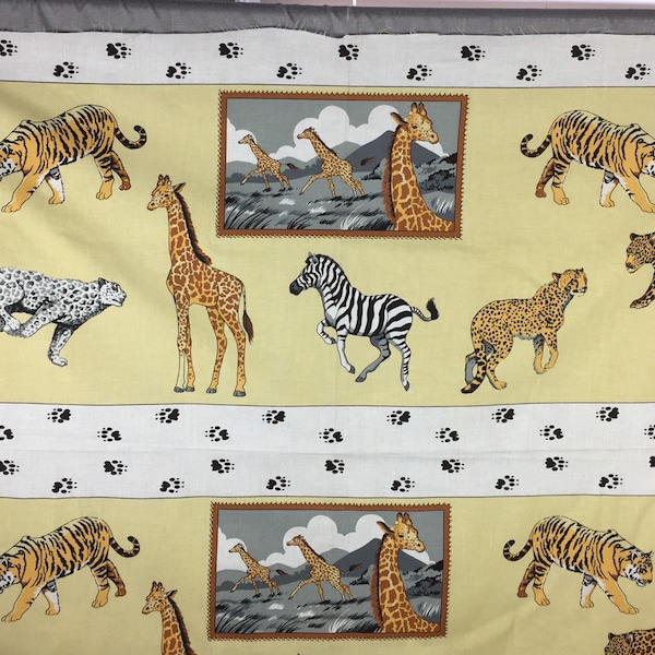 African Wildlife Fabrics - Etsy