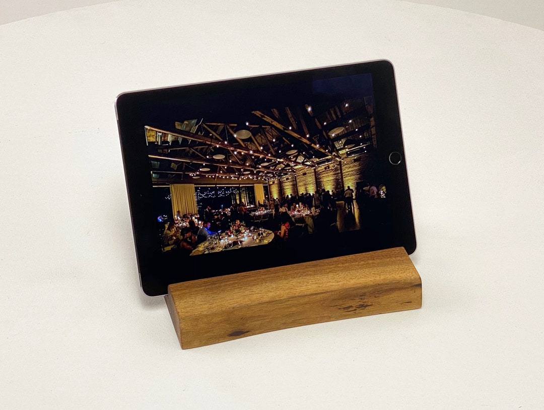 Hard Wood Tablet Stand (double Slotted) - Etsy