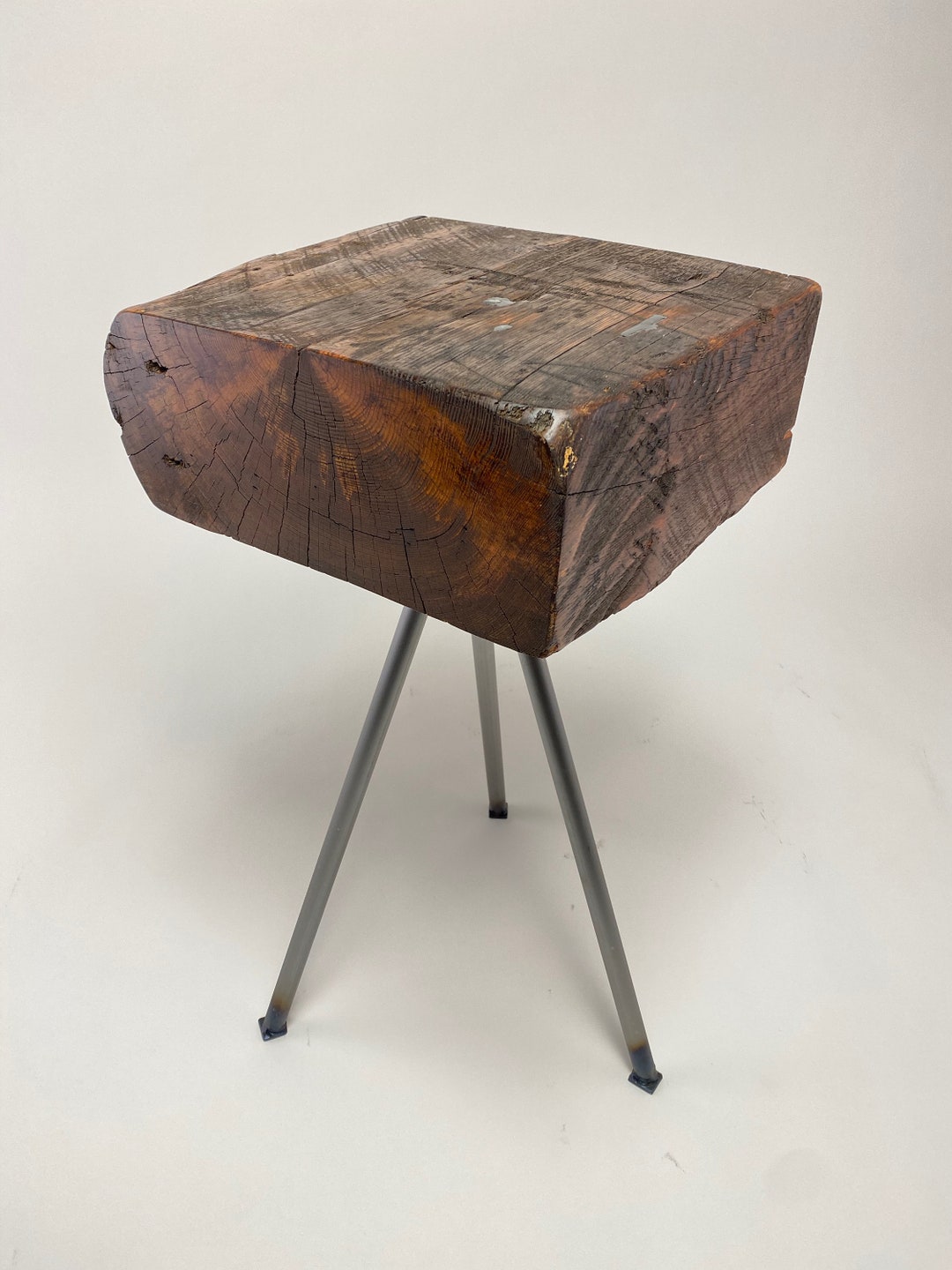 Reclaimed Wood Beam Table - Etsy