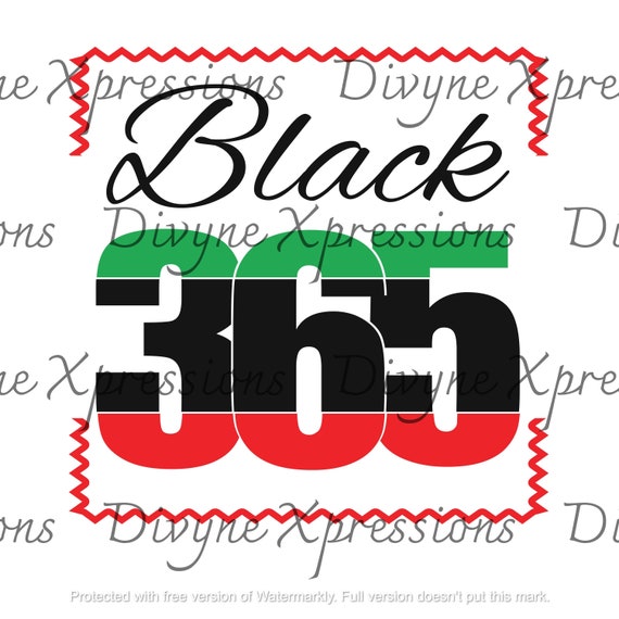 Black 365 Bundle SVG PNG Digital Download Only | Etsy