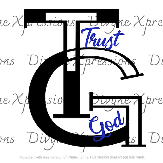Trust God Religious Inspirational Svg Png Jpeg Digital | Etsy