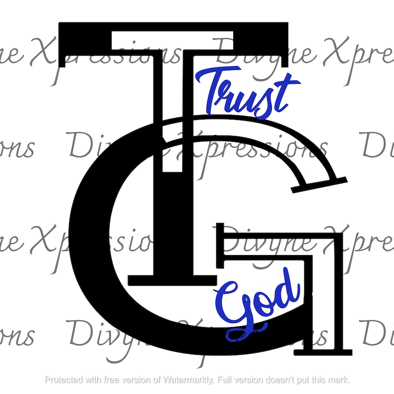 Trust God Religious Inspirational Svg Png Jpeg Digital - Etsy