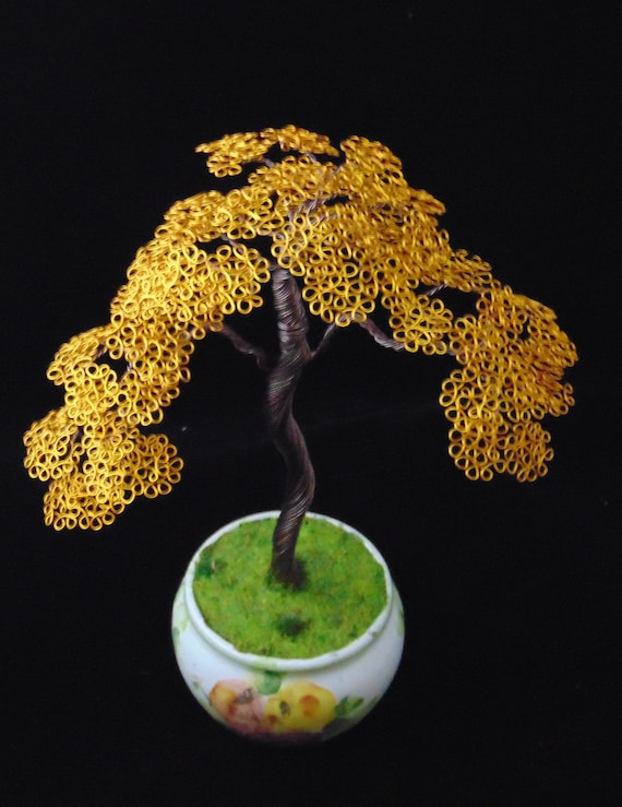 Drahtbaum Wire Tree Bonsai Drahtkunst Dekoration - Etsy