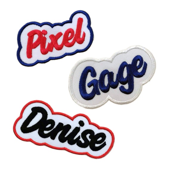 Custom Embroidered Patch Badge Freehand Border 3.5 Iron | Etsy