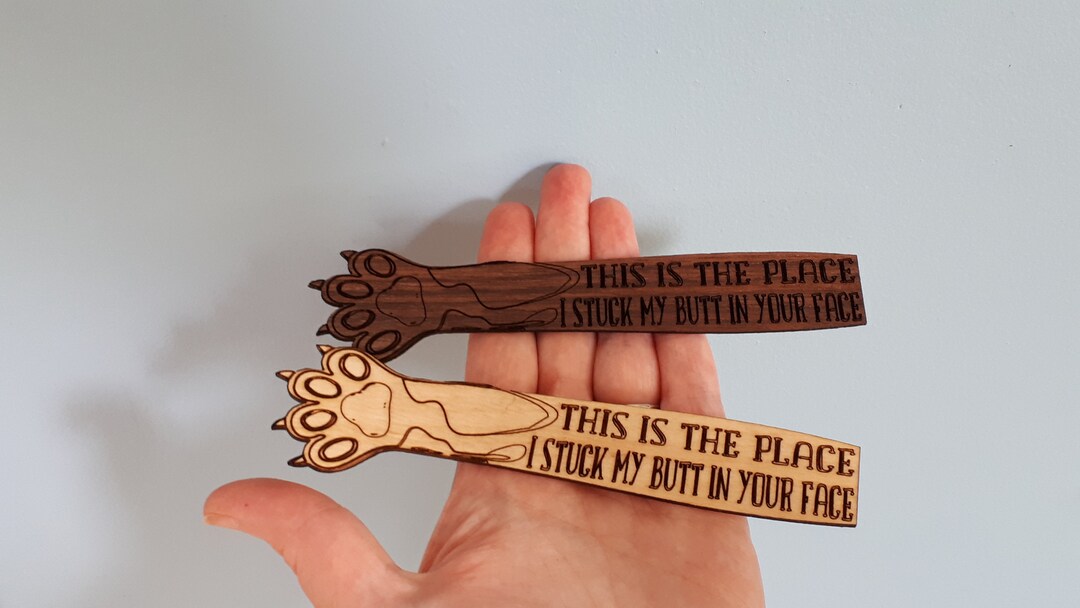 Wood Laser Cut Bookmarks Cat Paw - Etsy