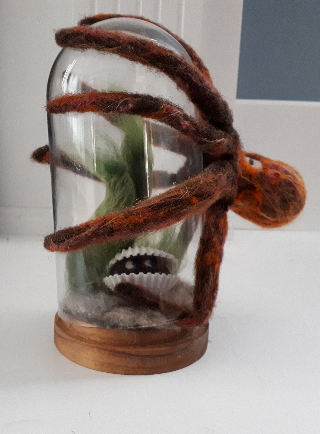 Needle Felted Octopus and Clam Sculpture - Etsy