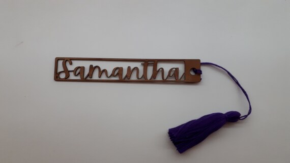 Wood Laser Cut Bookmarks Personalized With Tassel - Etsy