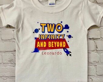 Two Infinity and Beyond Personalized T-shirt | Etsy