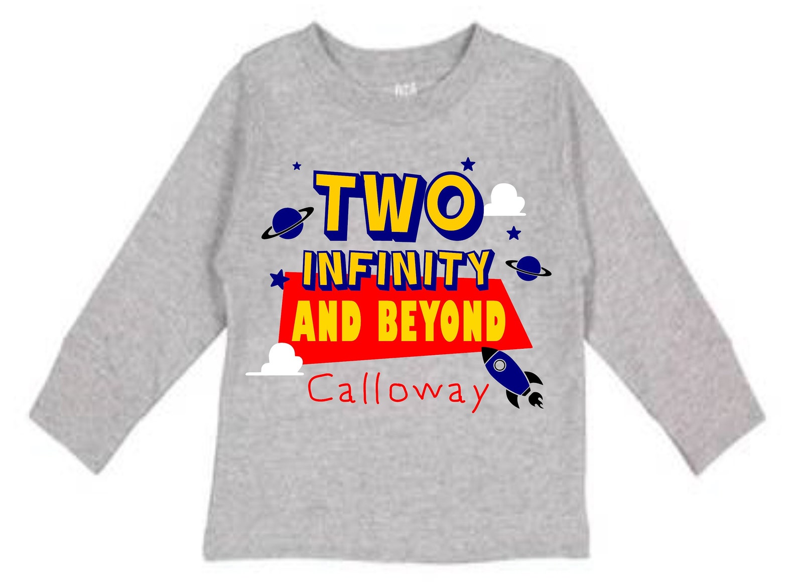 Two Infinity and Beyond Personalized T-shirt | Etsy