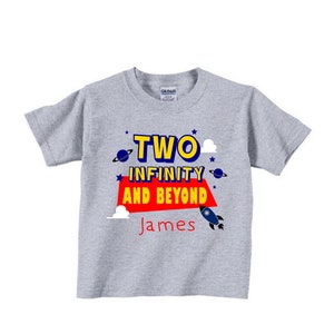 Two Infinity and Beyond Personalized T-shirt - Etsy