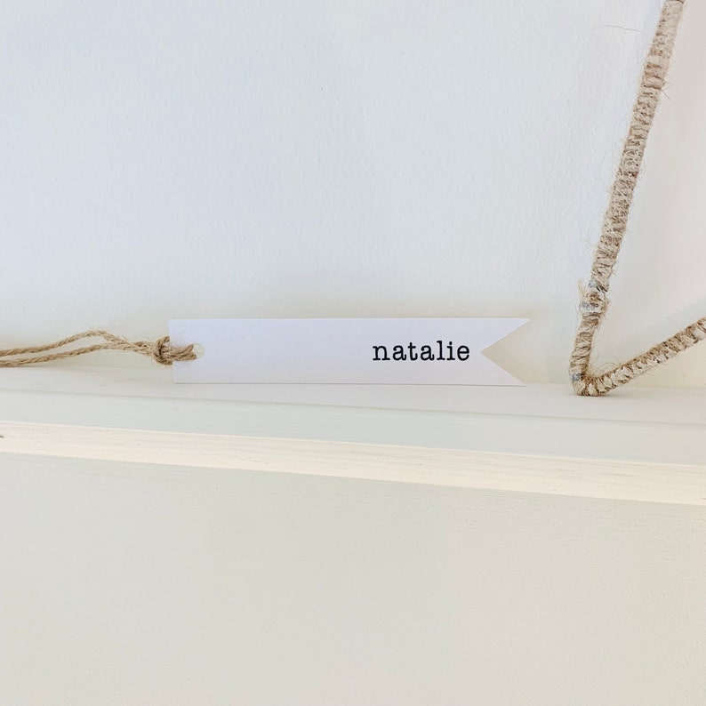 Personalised Gift Tags - Kraft Brown or White Tags - Wedding Favour ...