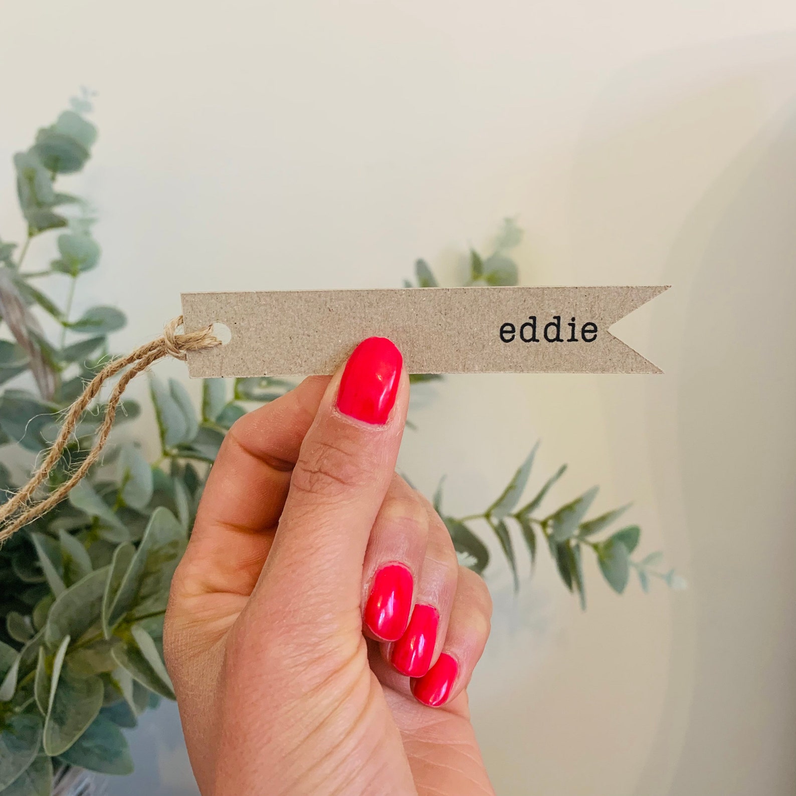 Personalised Gift Tags - Kraft Brown or White Tags - Wedding Favour ...