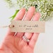 Modern Rectangular Calligraphy Wedding Favour Tag Couples Names Date ...