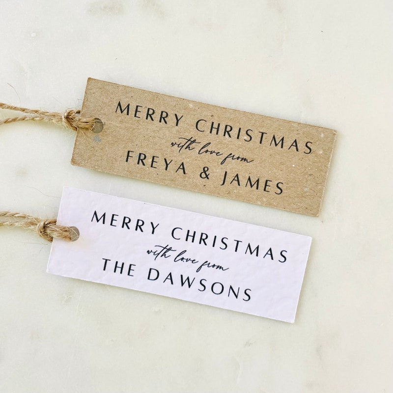 Personalized Christmas Tags - Etsy