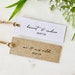 Modern Rectangular Calligraphy Wedding Favour Tag Couples Names Date ...