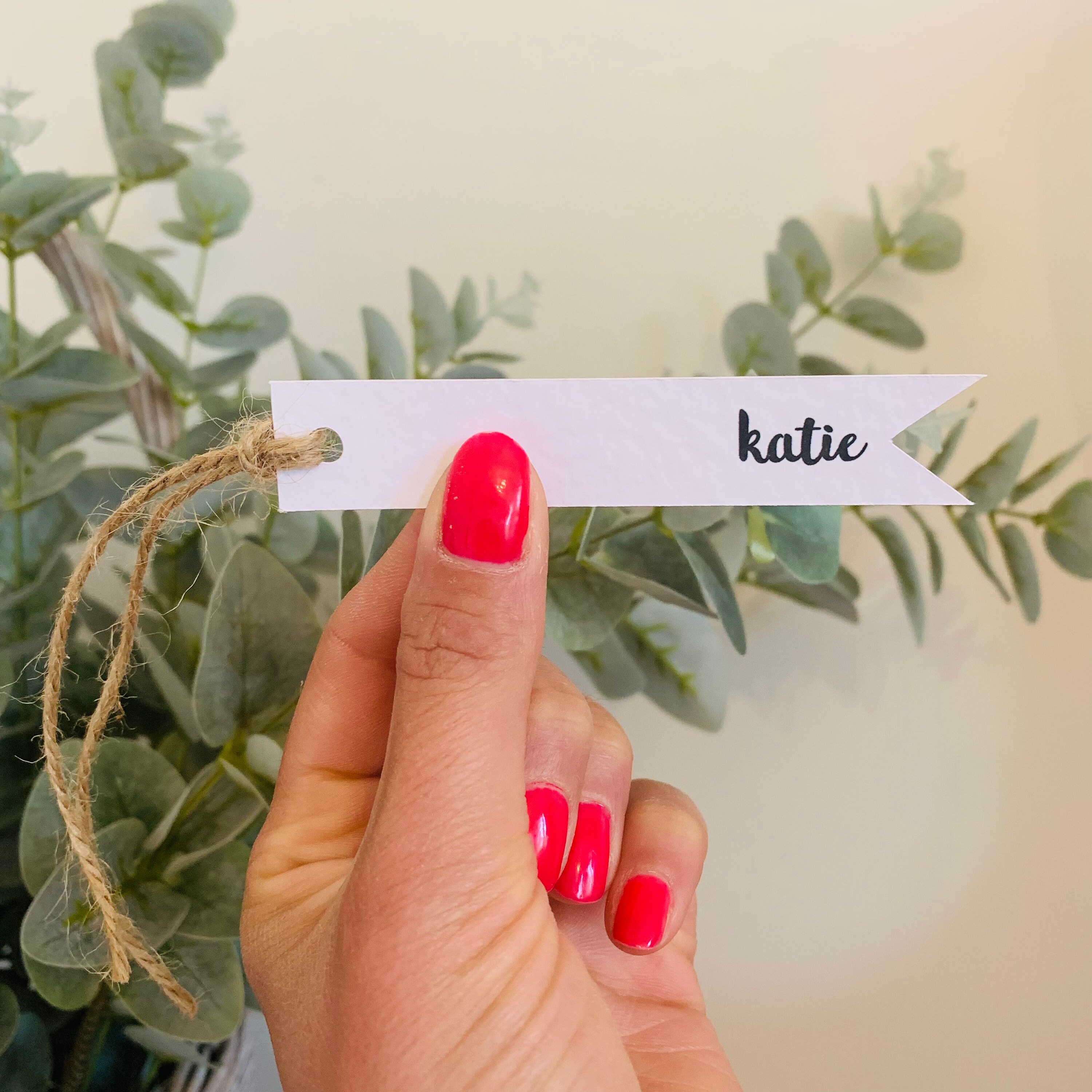 Personalised Gift Tags - Kraft Brown or White Tags - Wedding Favour ...