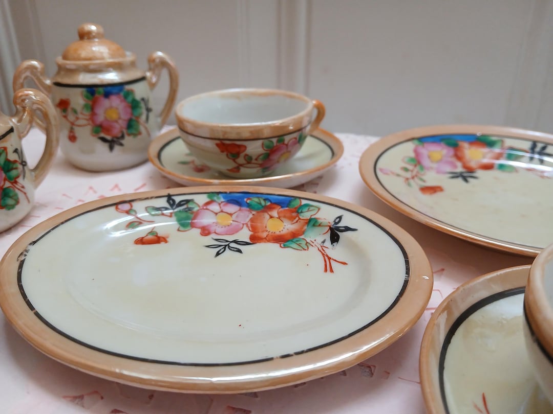 Vintage 1930-40's Japanese Lusterware Childs Tea Set - Etsy