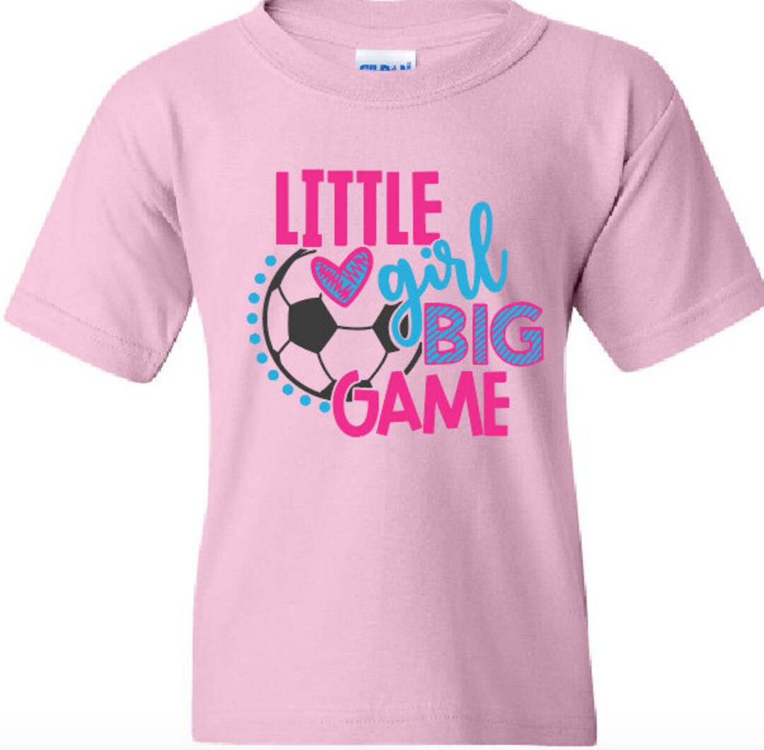 Pink Girls Soccer Shirt - Custom Screen Print - Etsy
