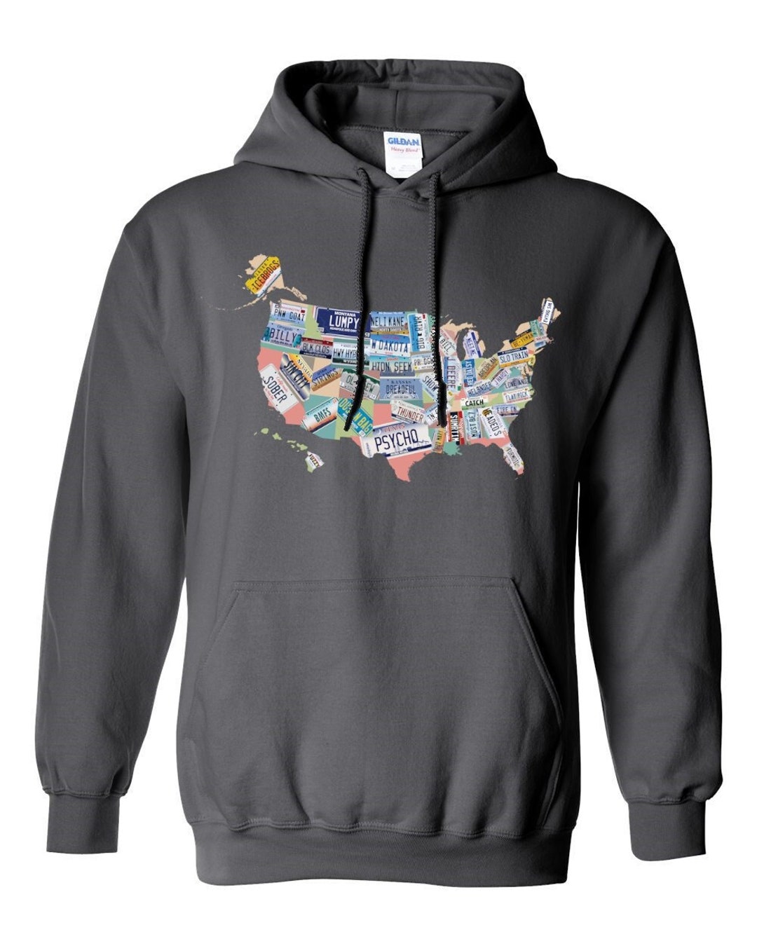Grateful Sweats Hoodie BMFS Inspired US State License Plates Design ...