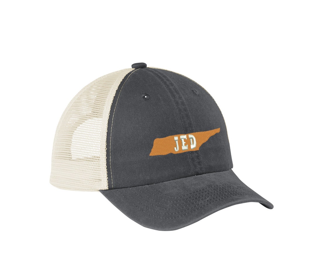 Grateful Sweats Soft Trucker Cap Tennessee Jed Vintage Faded Black Cap ...