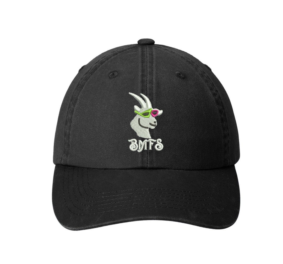 Grateful Sweats Cap BMFS Inspired Goat-in-glasses Design Embroidered ...