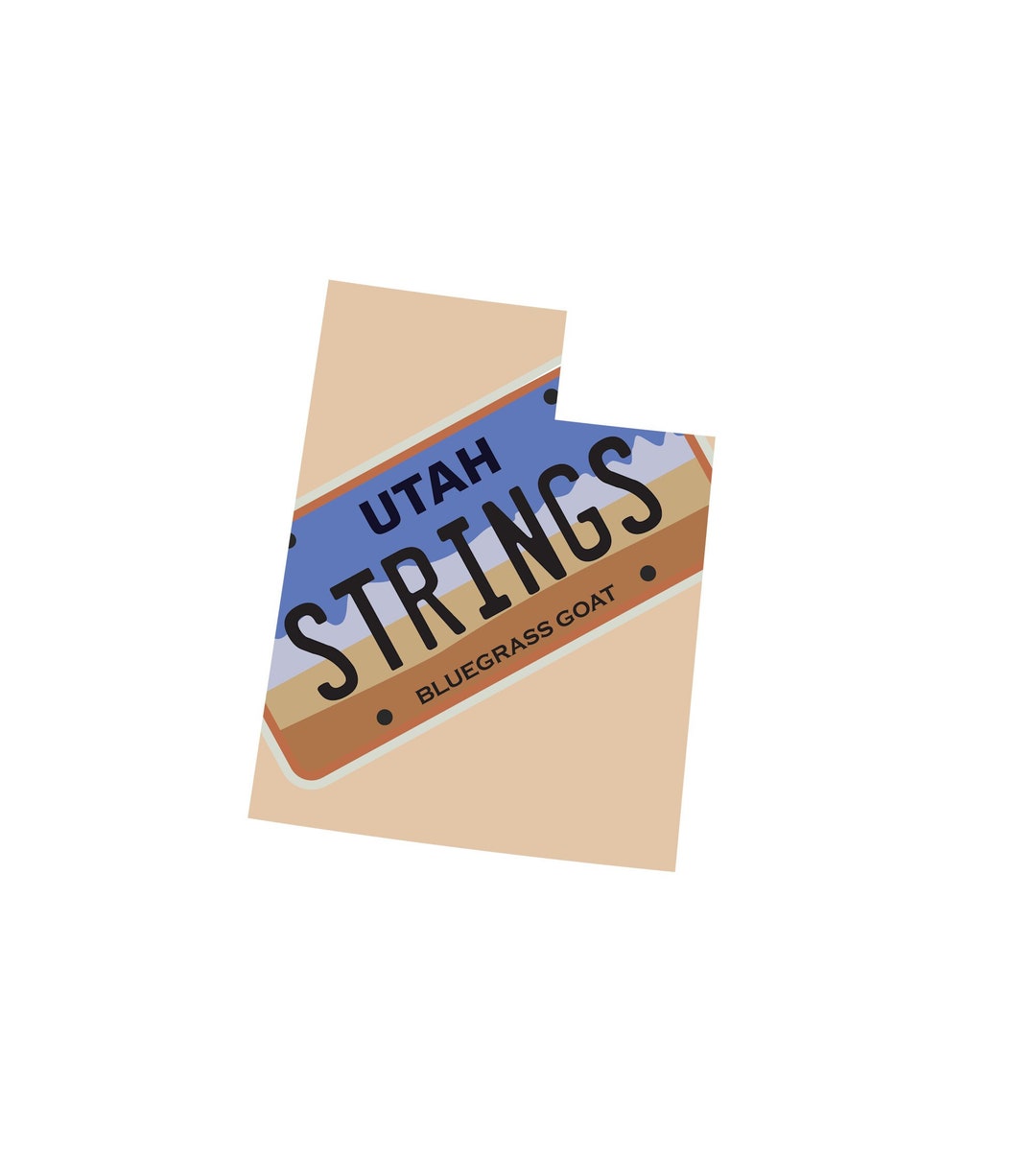 BMFS UT Grateful Sweats States & Plates Sticker by Grateful Sweats ...