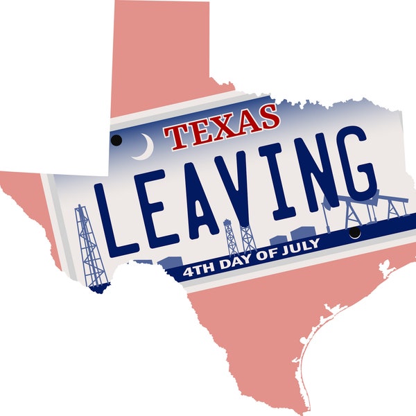 Texas License Plate Sticker - Etsy