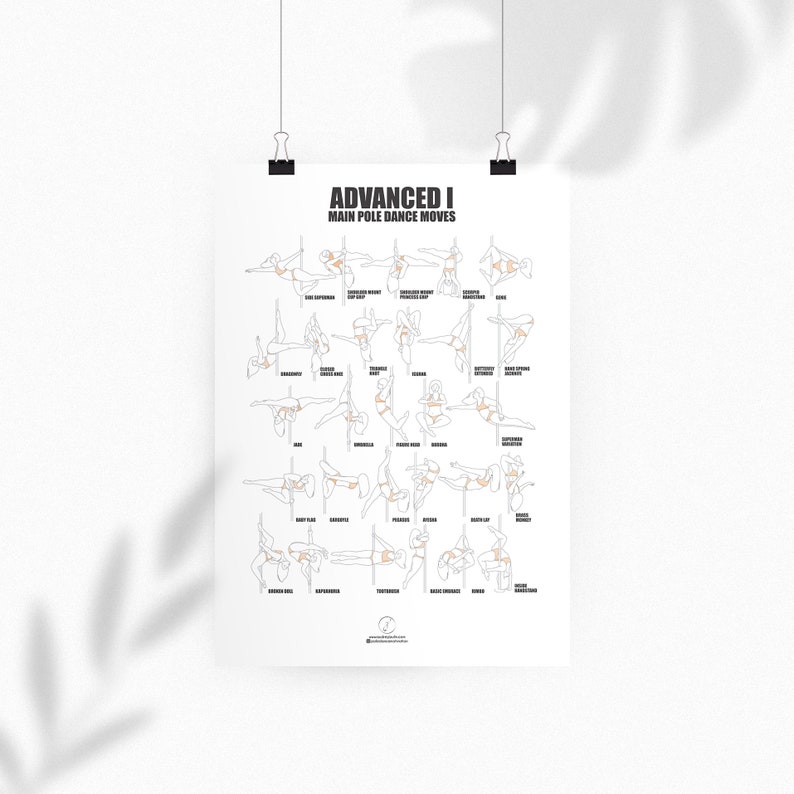 Pole Dance Moves Posters Collection - Etsy