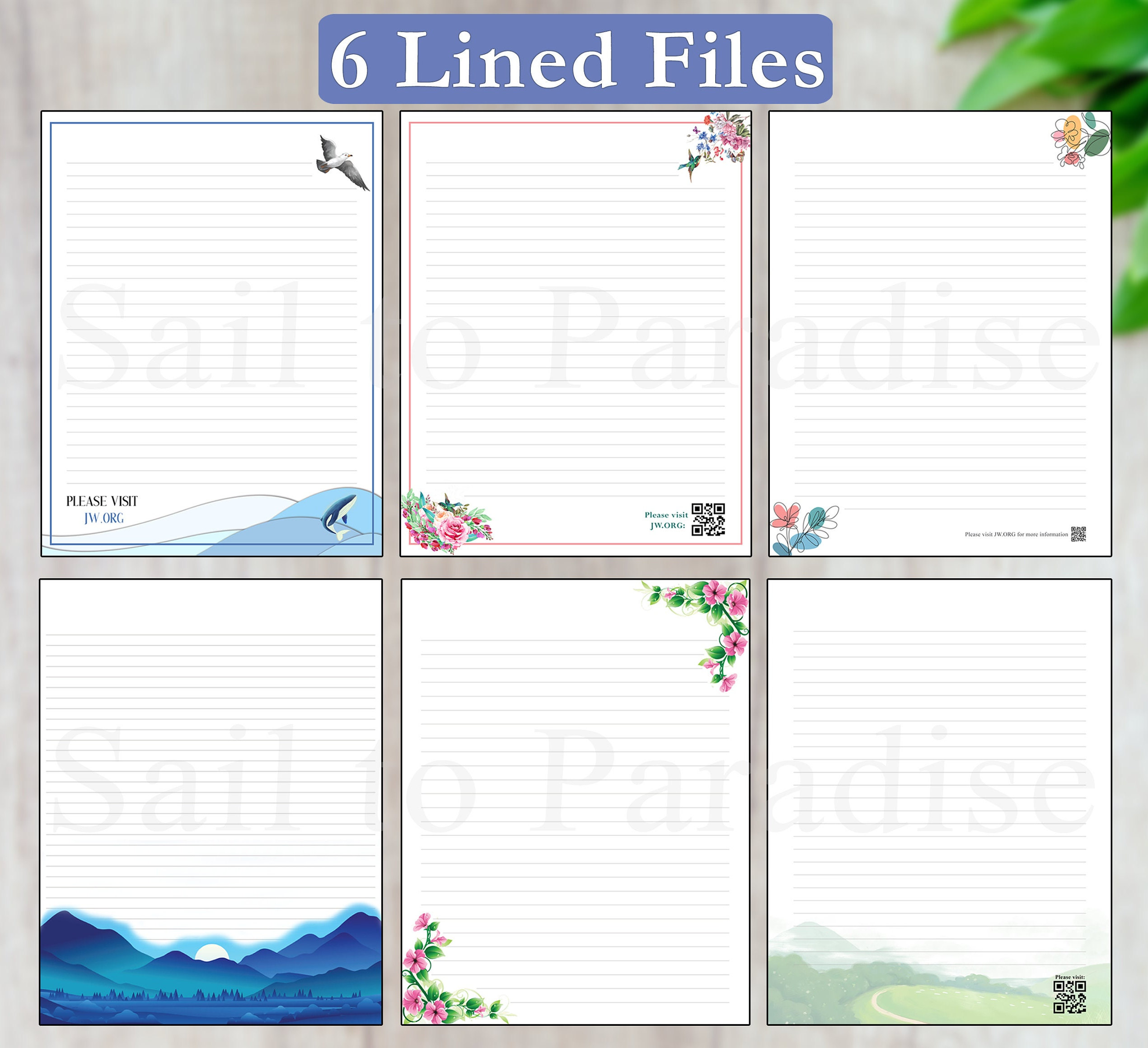 12 File Bundle JW Letter Writing Stationery Writing Paper JW Stationary ...