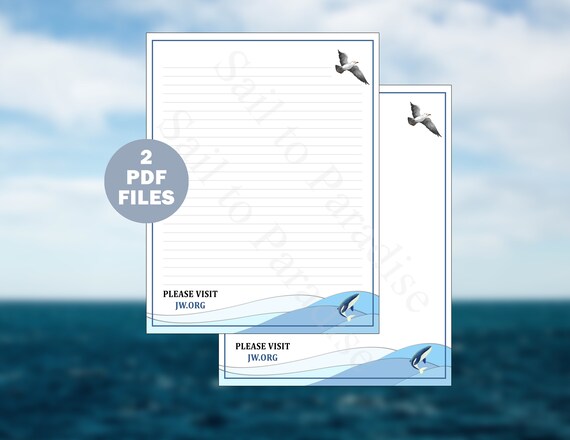 JW Letter Writing Stationery Writing Paper JW Stationary - Etsy