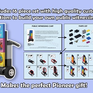 Custom Buildable Public Witnessing Cart – JW Pioneer Gift, Mini ...