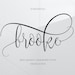 Brooke Calligraphy Font: Modern Script, Wedding Font (digital Download ...