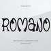 Romano Font: Logo & Branding, Installable Calligraphy (TTF, Instant ...