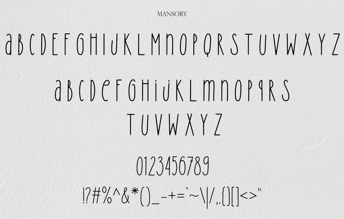 Handwritten Font, Display Font, Font for Logo, Minimalist Font ...