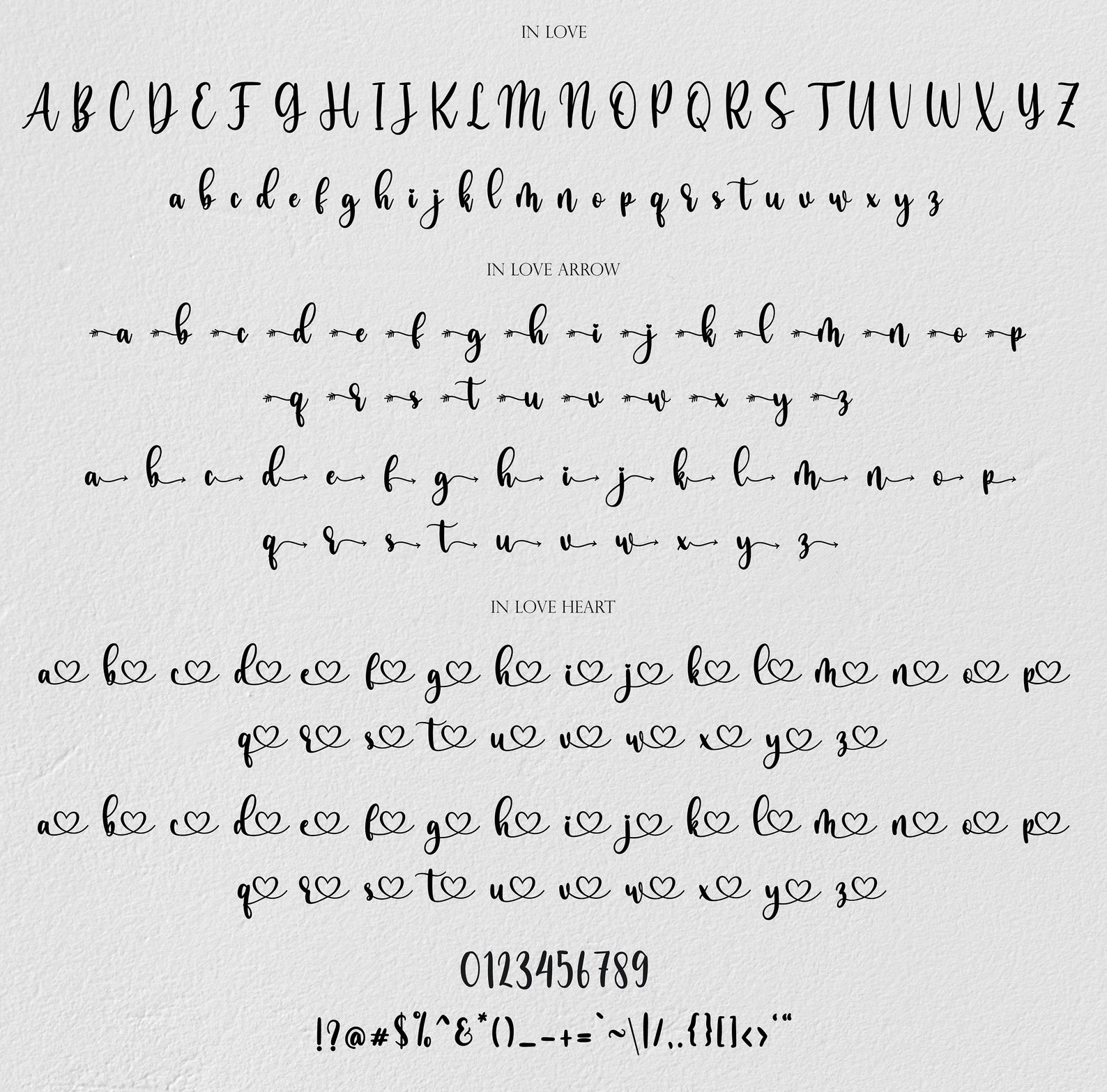 Heart Script Font: Cursive Wedding Calligraphy (instant Download) - Etsy