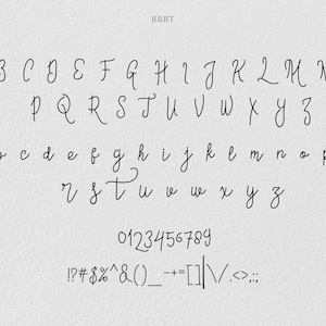 Juliet Script Font: Modern Calligraphy (digital Download) - Etsy