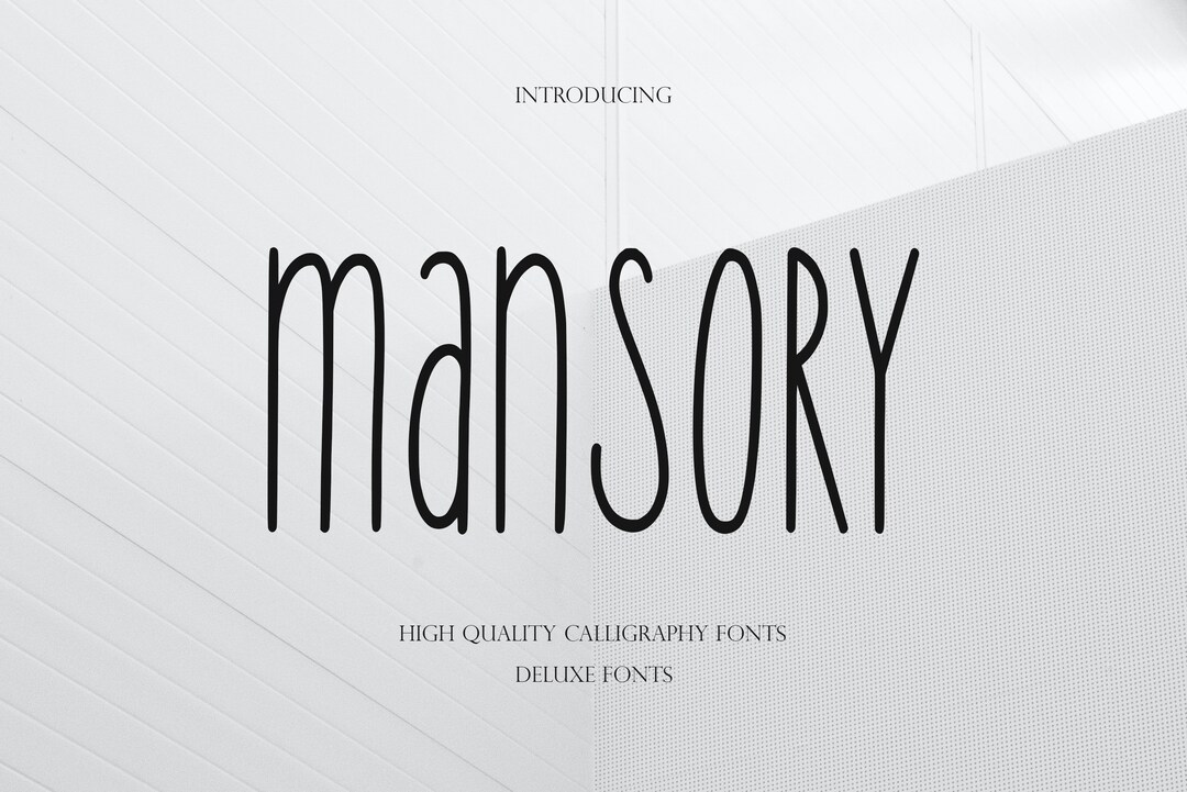 Handwritten Font, Display Font, Font for Logo, Minimalist Font ...