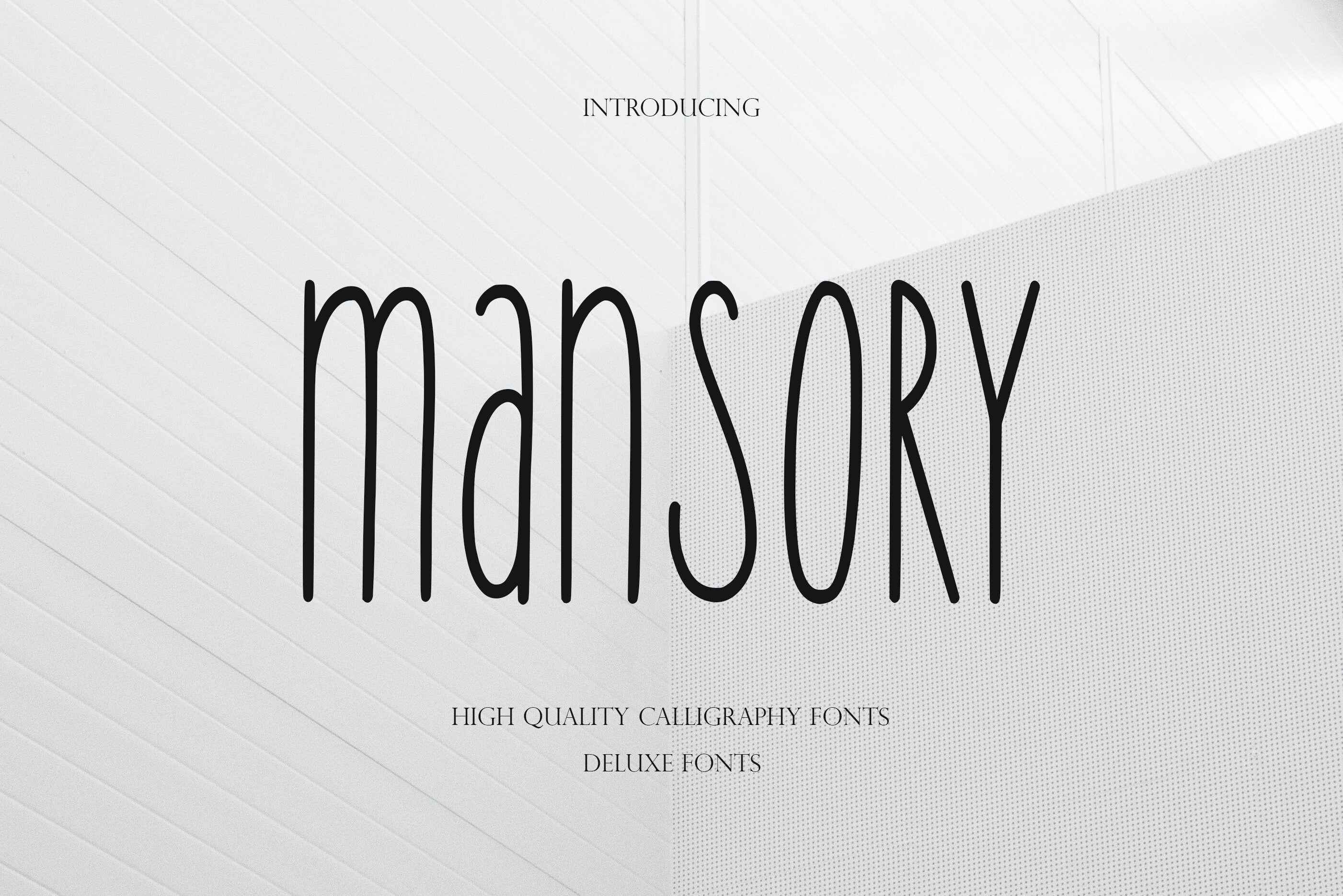 Mansory Handwritten Font: Minimalist Display Font (TTF, Instant ...